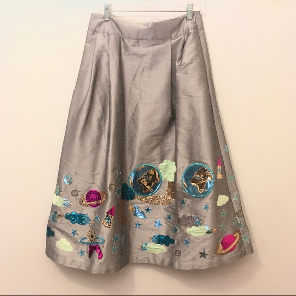 Manish Arora | Skirts | Manish Arora Galaxy Hand Beaded Appliqu Skirt ...